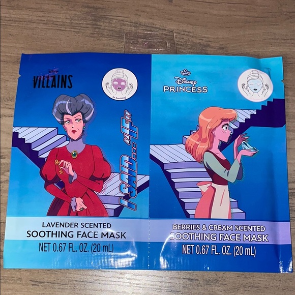 Disney | Skincare | Disney Villains And Princess Soothing Face Mask Set ...